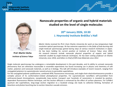 Prof. Martin Vácha: Nanoscale properties of organic and hybrid ...
